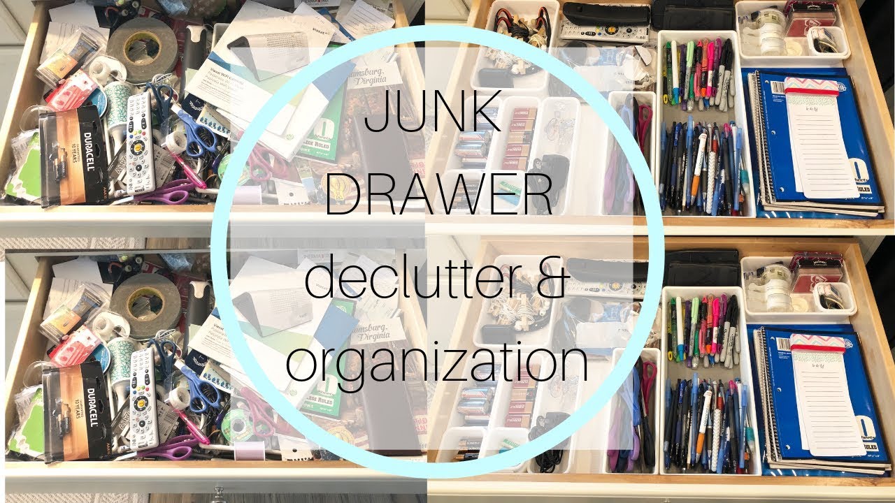 Decluttering and Organizing my Junk Drawer | Clean with Me | Cleaning ...