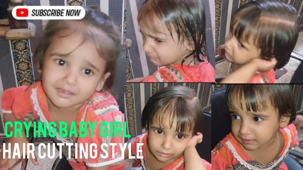 Baby Hair Cutting Style ️ / Easy Baby Hair Cutting / Cry Baby Hair ...