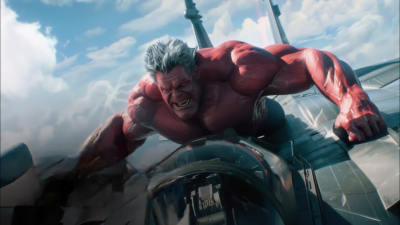 Red Hulk Ripoff New Captain America's Armour With His Bare Hand | Movie ...