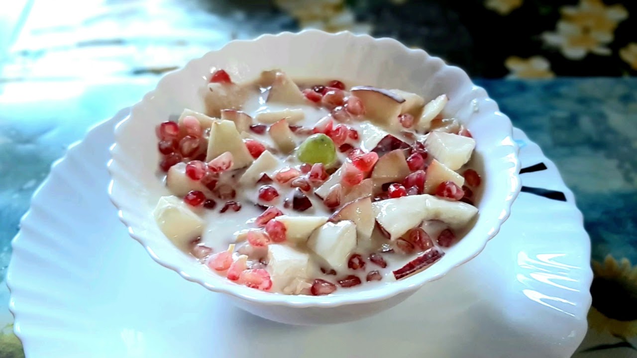 Curd Fruit Salad Recipe - YouTube
