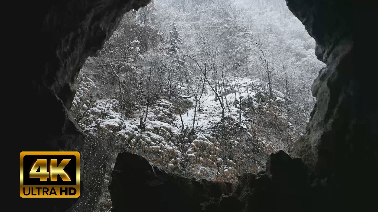 Cave Exit In Winter Snow - Calm Music Relaxation Video - Amazing 2 ...