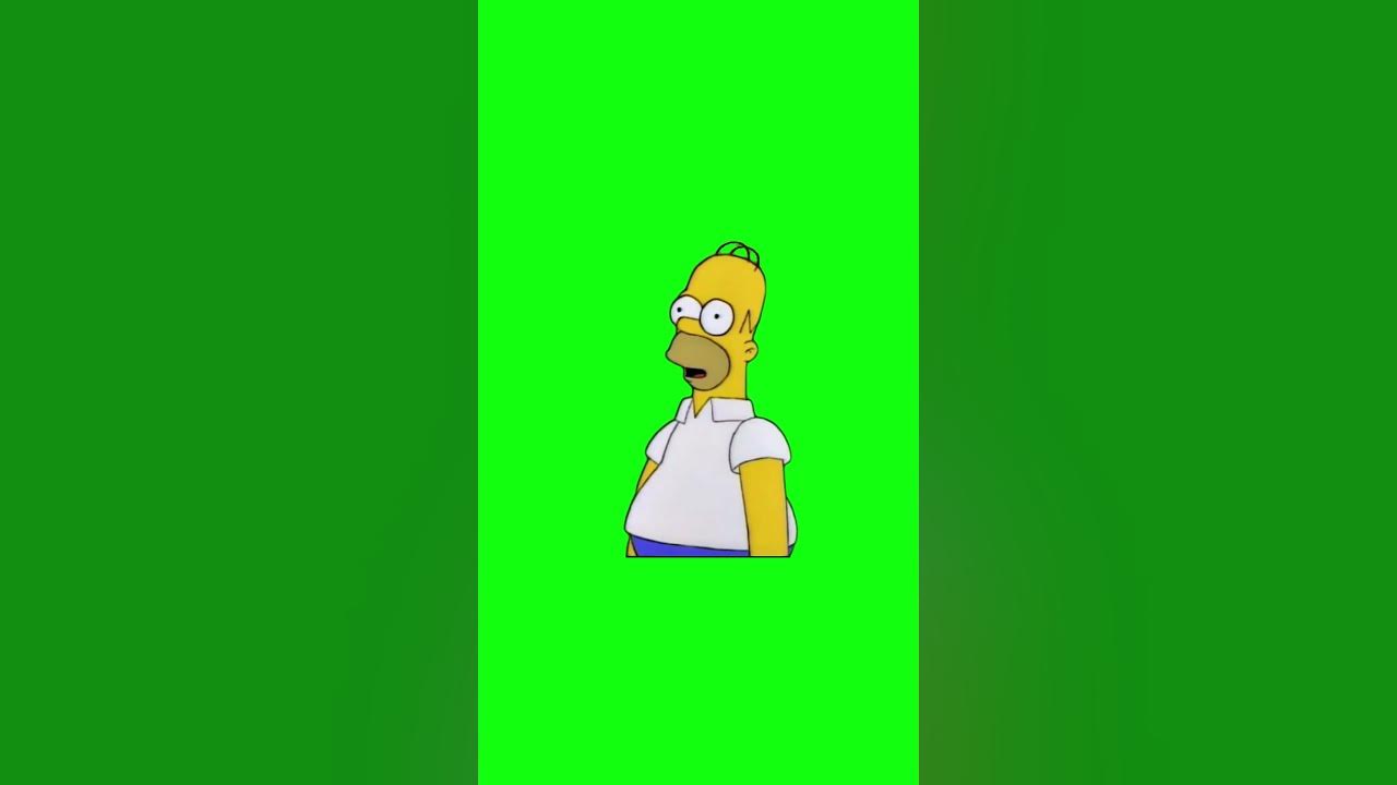 The Simpsons - Homer Disappears Into Bushes - Green Screen - YouTube