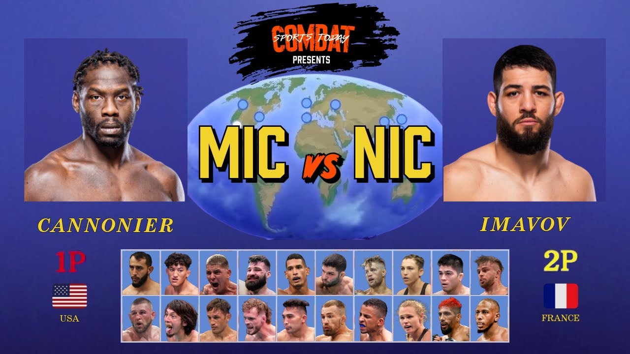 UFC Louisville: Cannonier vs. Imavov #UFCLouisville @ufc | MIC VS. NIC ...