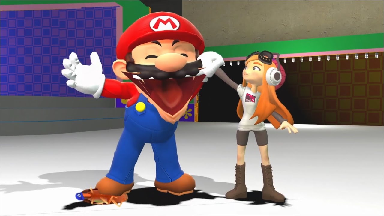 MARIO AND SMG4 DOES BLOWING COCKROACH CHALLENGE - YouTube