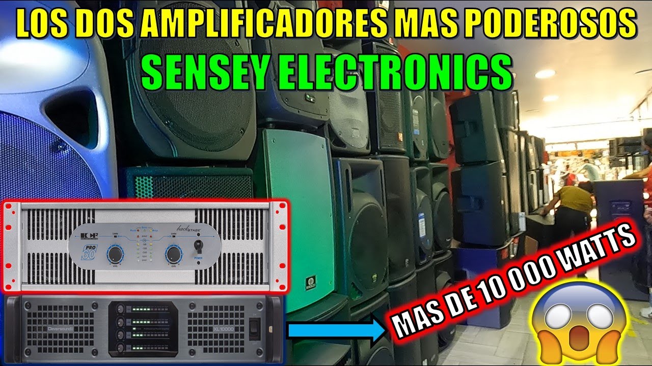 10 000 Watts😱de POTENCIA🔊uno de LOS AMPLIFICADORES PODEROSOS💥 de SENSEY ...