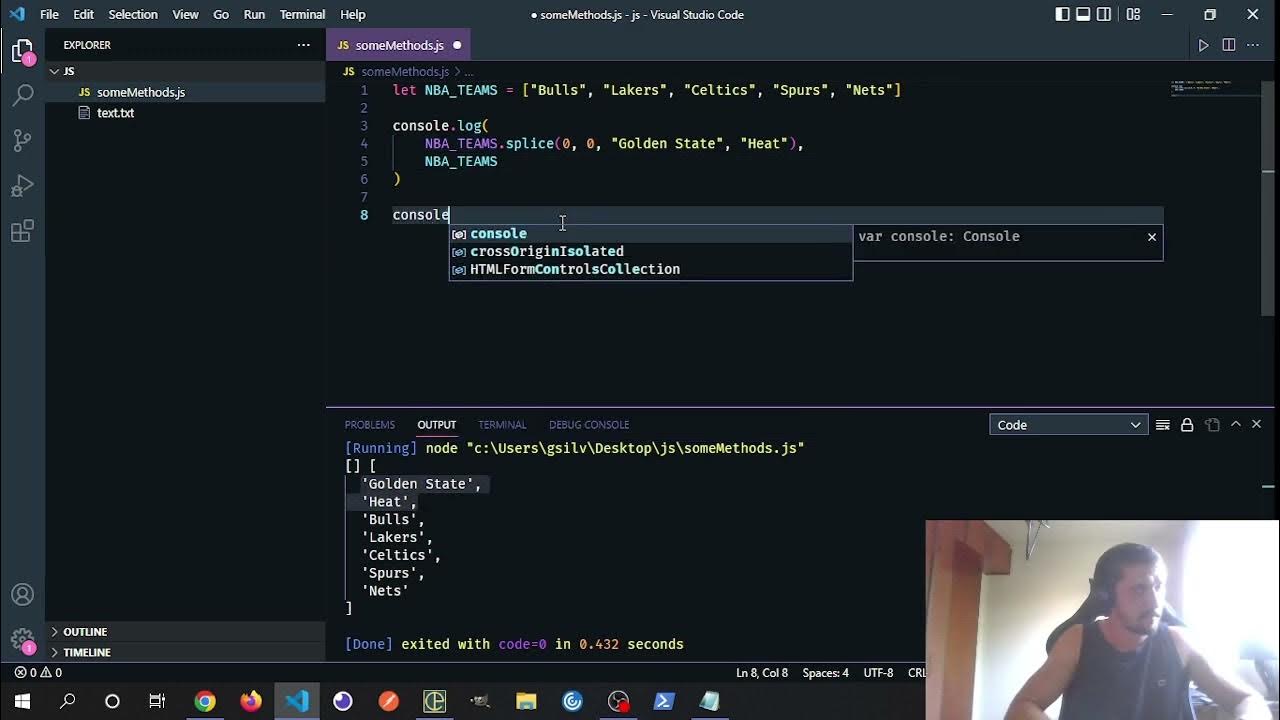 Javacript Essential Methods: split(), splice() and slice() - YouTube