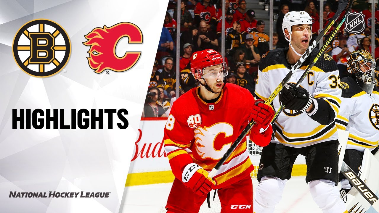 NHL Highlights | Bruins @ Flames 2/21/20 - YouTube