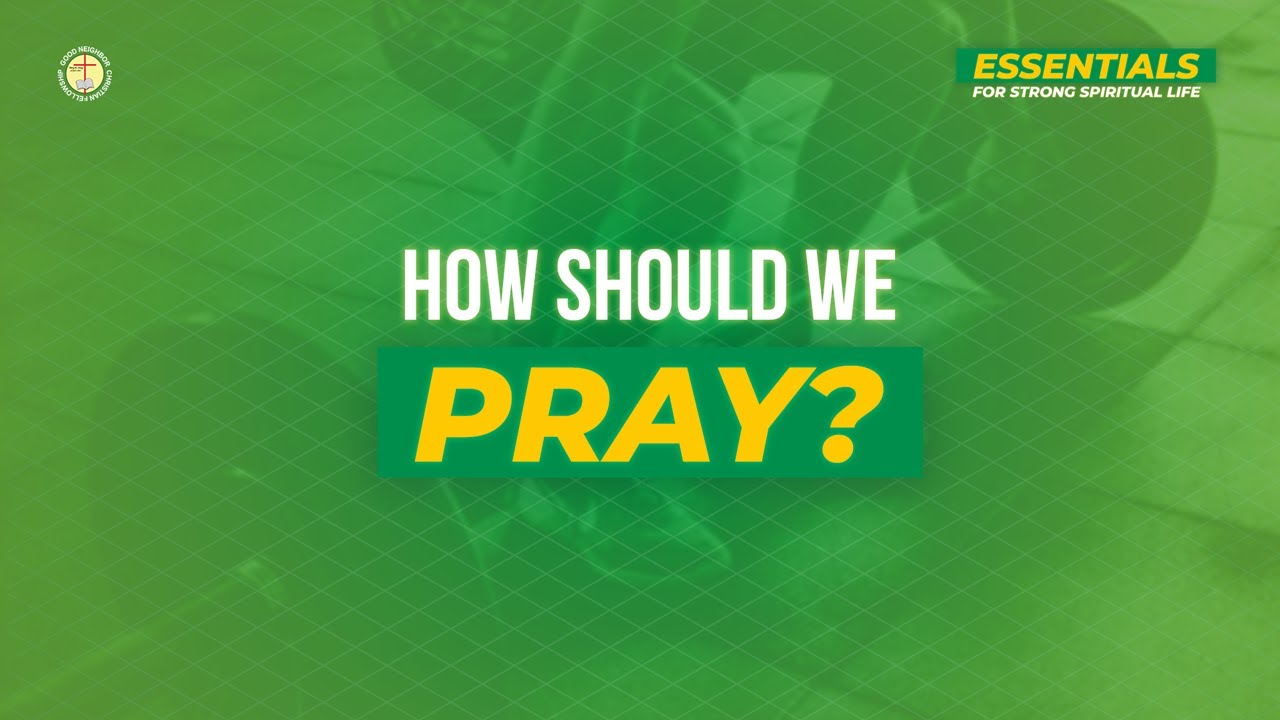 How should we pray? - YouTube