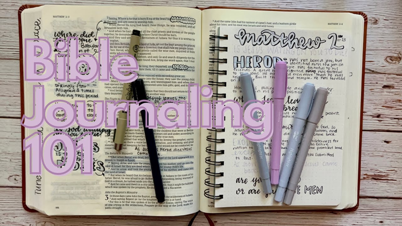 BIBLE JOURNALING 101 | Follow along with my method of Bible journaling ...