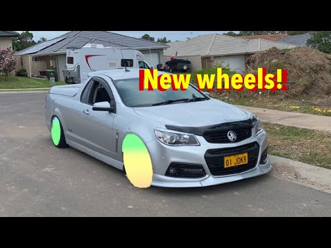 The VF ute got new wheels! - YouTube