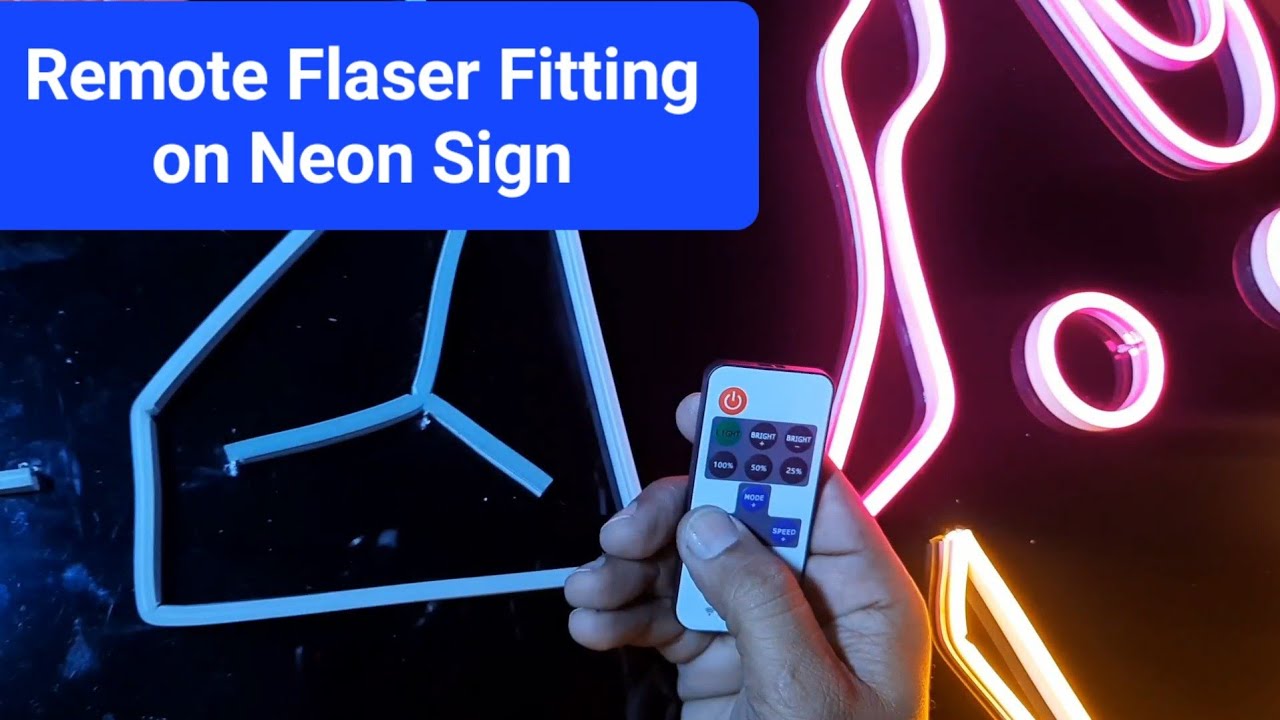 How to fix flasher with neon sign.Easy Flasher fitting for neon light ...