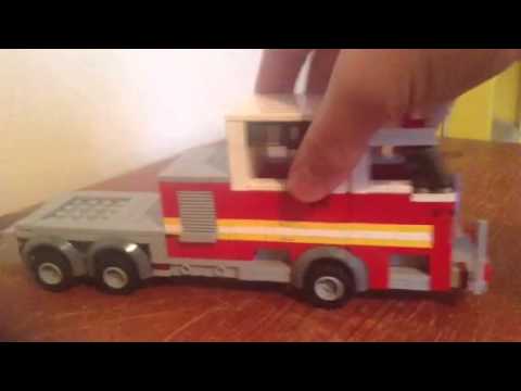 Lego FDNY Pierce dash cf tiller truck HB1 - YouTube
