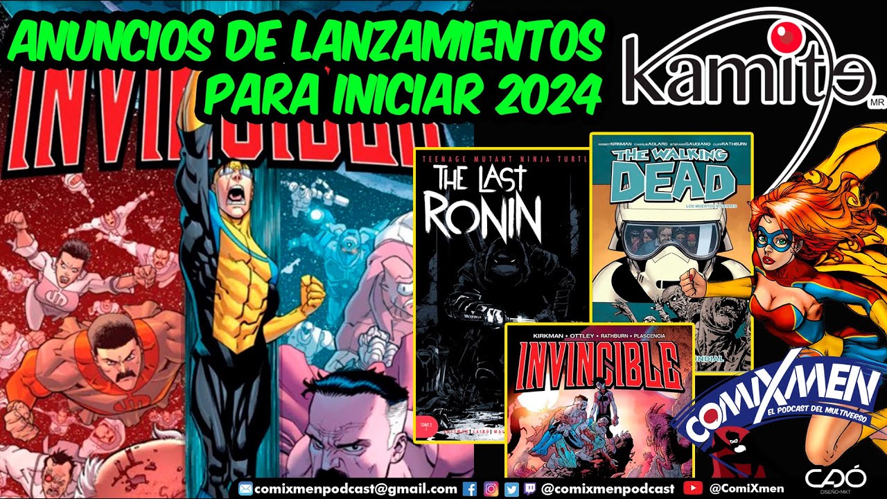 Lanzamientos de EDITORIAL KAMITE Para Iniciar 2024 | ComiXmen - YouTube
