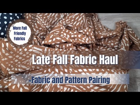 New Fall Fabrics and Haul | Fabric and Pattern Pairing - YouTube