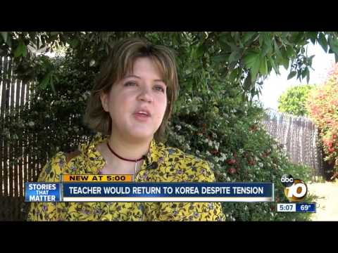 Teacher would return to Korea despite tension