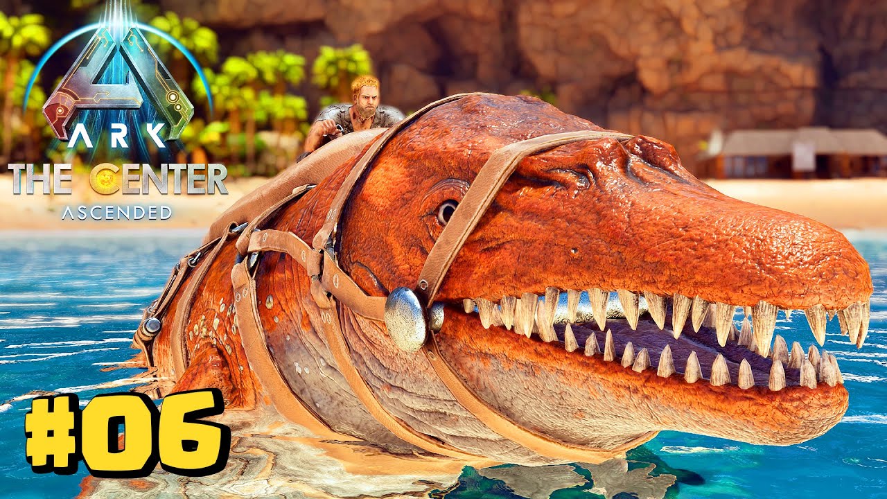 O DOMADOR DE BASILOS! -MAPA THE CENTER em ARK: SURVIVAL ASCENDED #06 ...