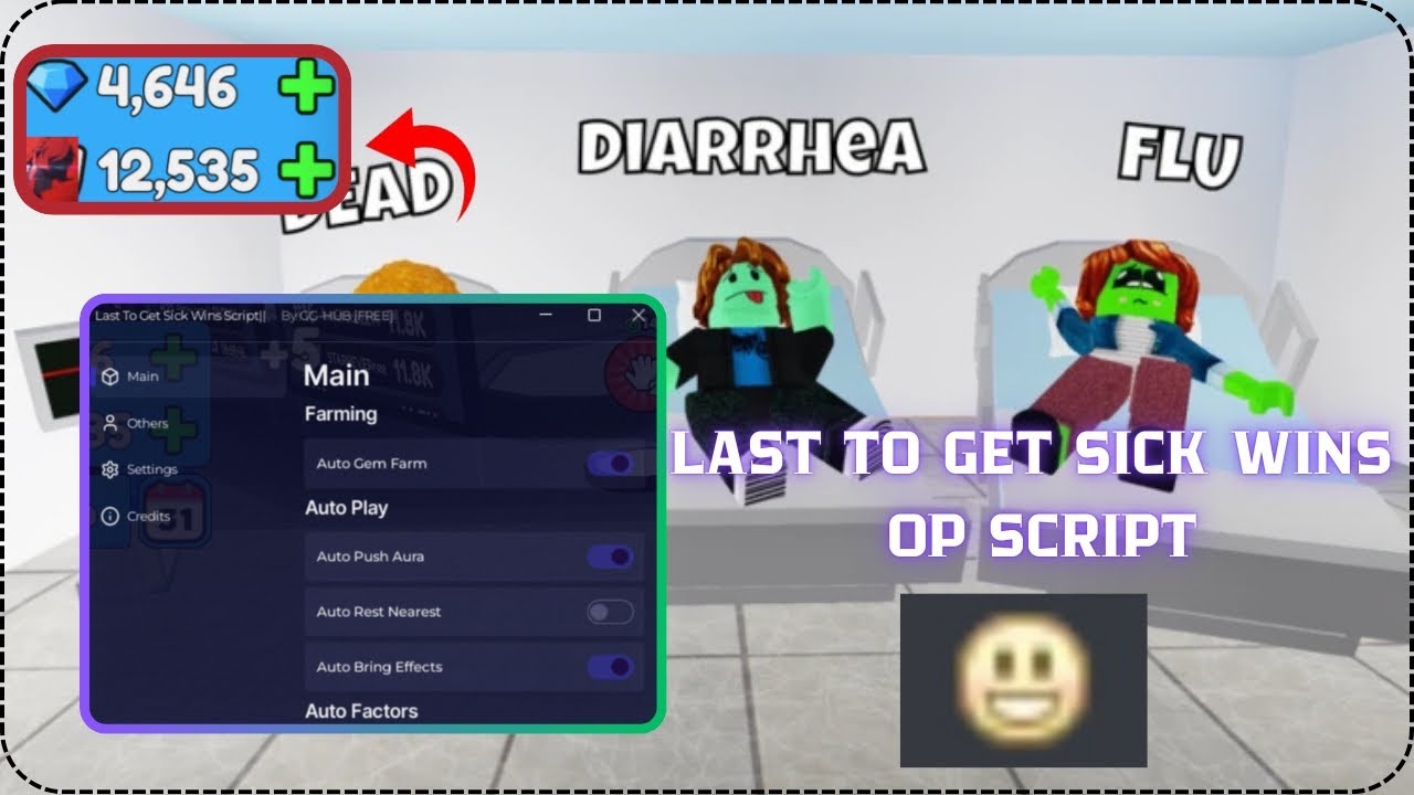 Last To Get Sick Wins Script | OP & NEW | 🏨 - YouTube