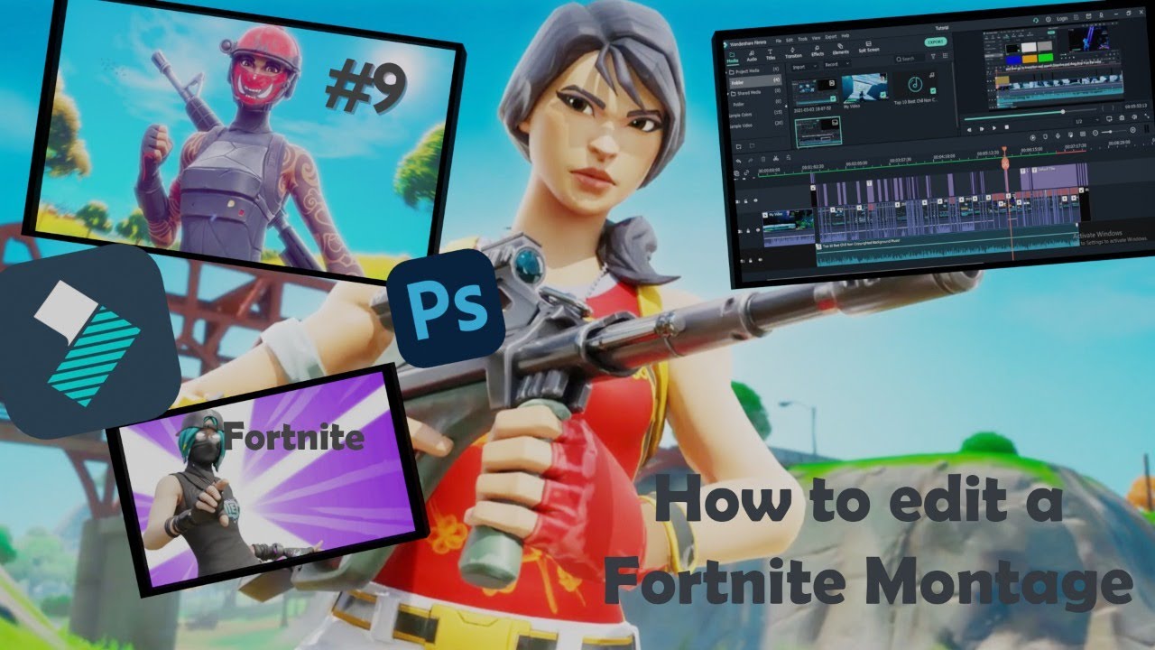 World's Easiest Fortnite Montage Editing Tutorial | Filmora 10 | - YouTube