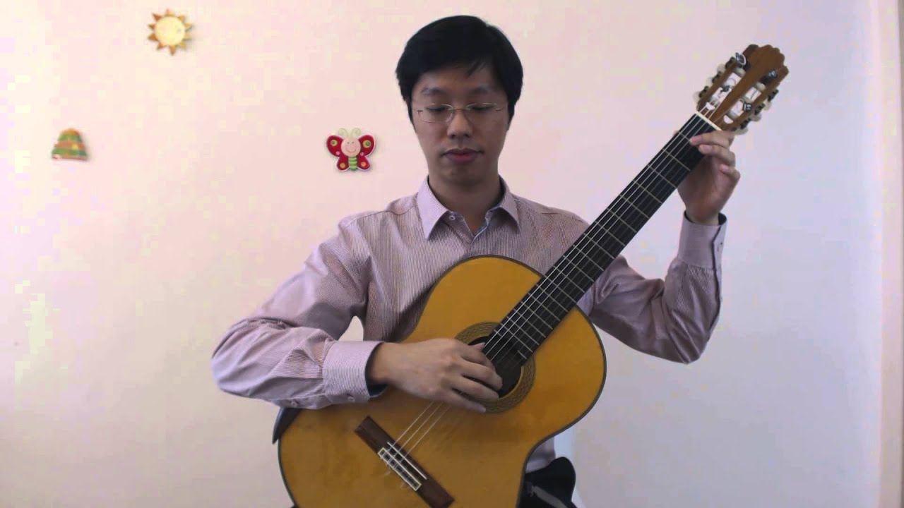 Guitar Ensemble Lesson 3 Notes on the 2nd String, Study No 1 - YouTube