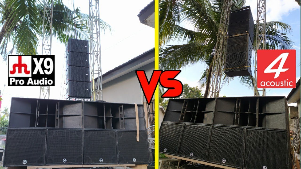 4acoustic germany vs x9 pro audio | BALADA DEWA production banyuwangi ...