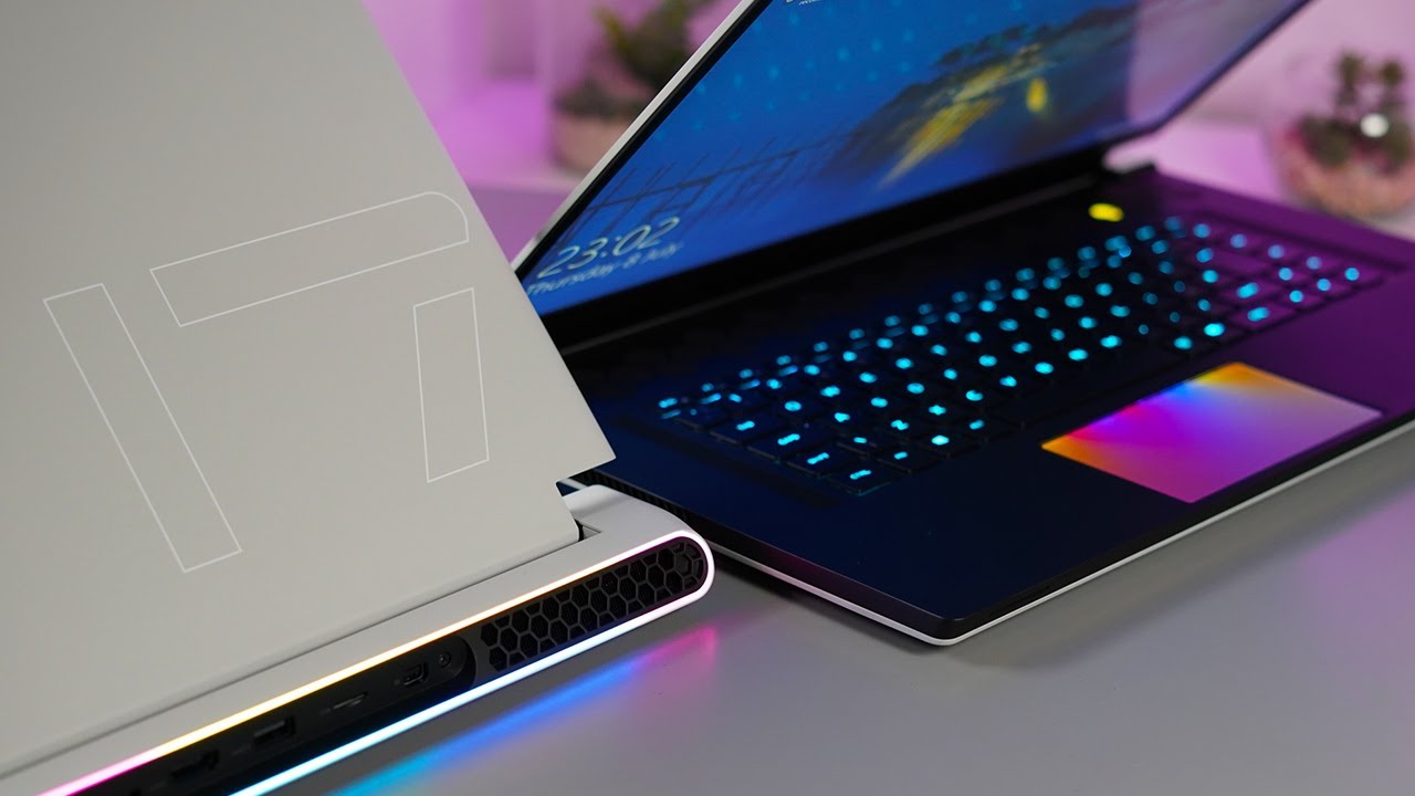 Alienware Laptop Purple