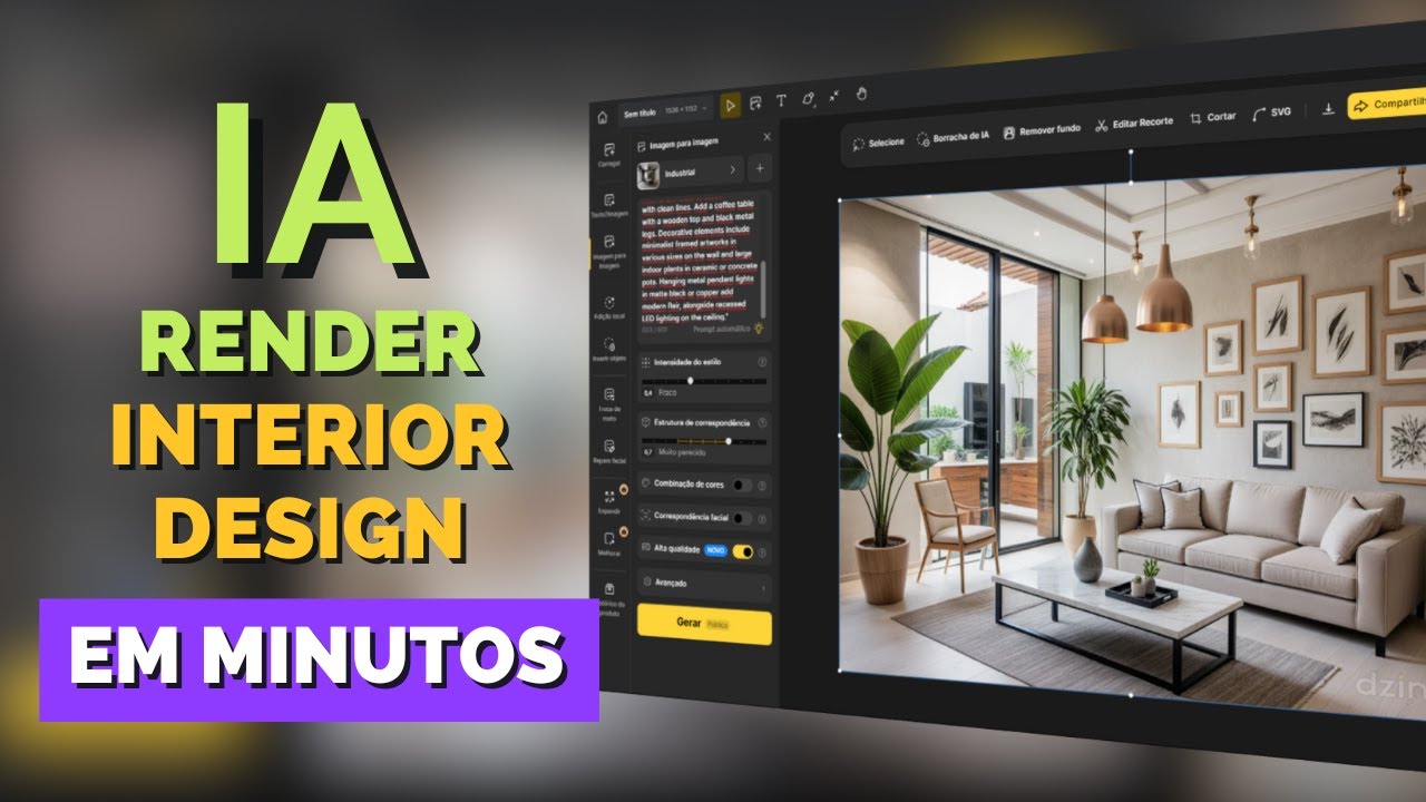 IA Render Design De Interiores em Minutos - YouTube