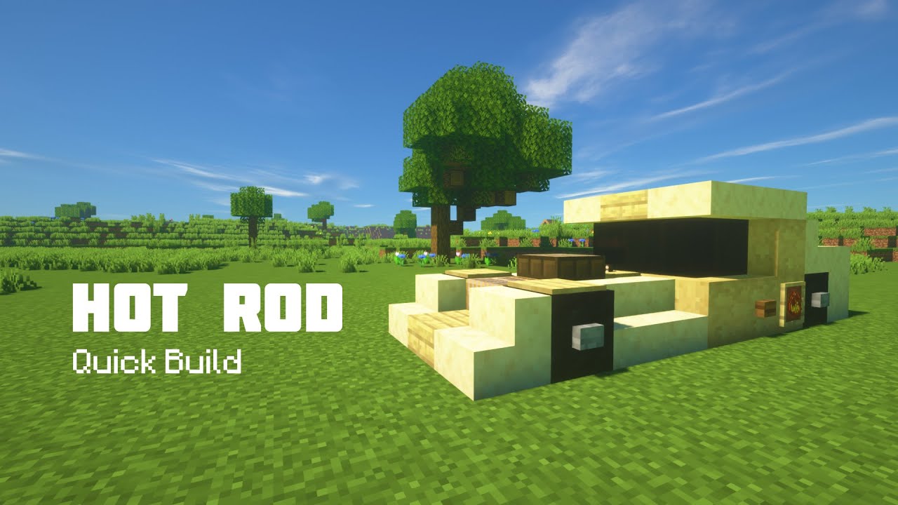 Hot Rod - A Minecraft Build In Minutes - YouTube