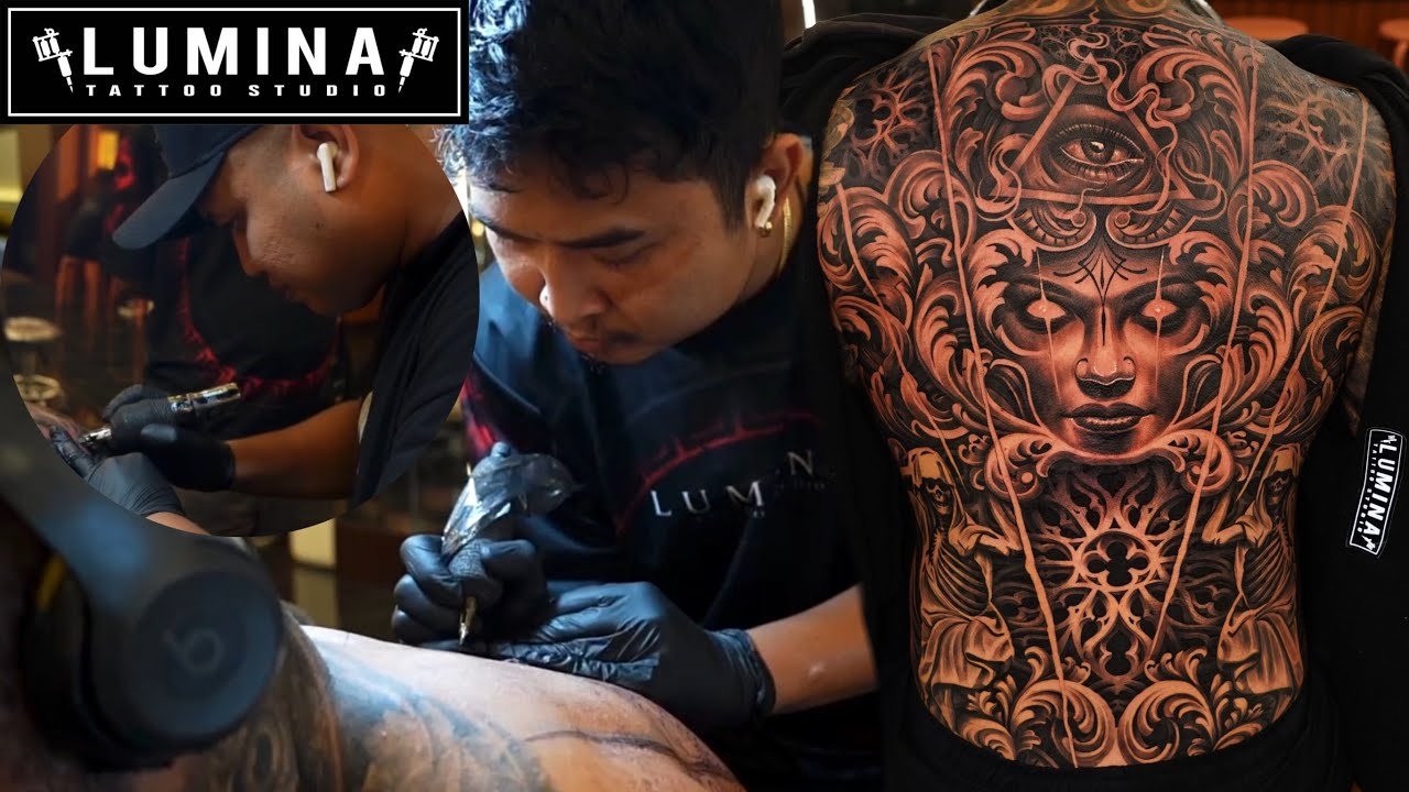 COLLABORATION WITH ARTIST LUMINA TATTOO 2 SESSIONS DONE!!! - FULL BACK ...