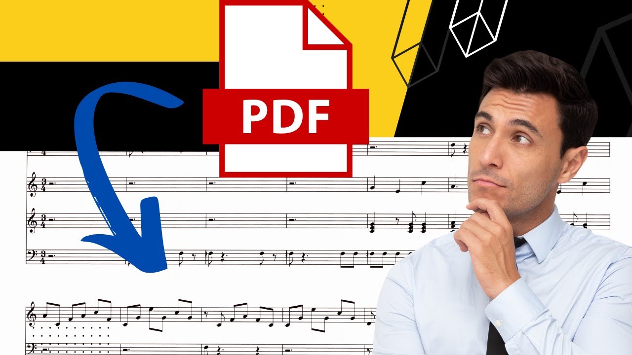 How to Convert a PDF File into Sheet Music that you can Edit, MuseScore ...