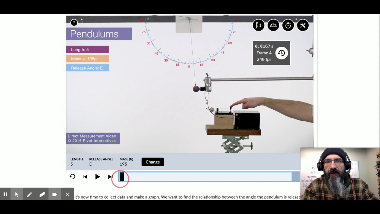 Pendulum lab - angle vs period - YouTube