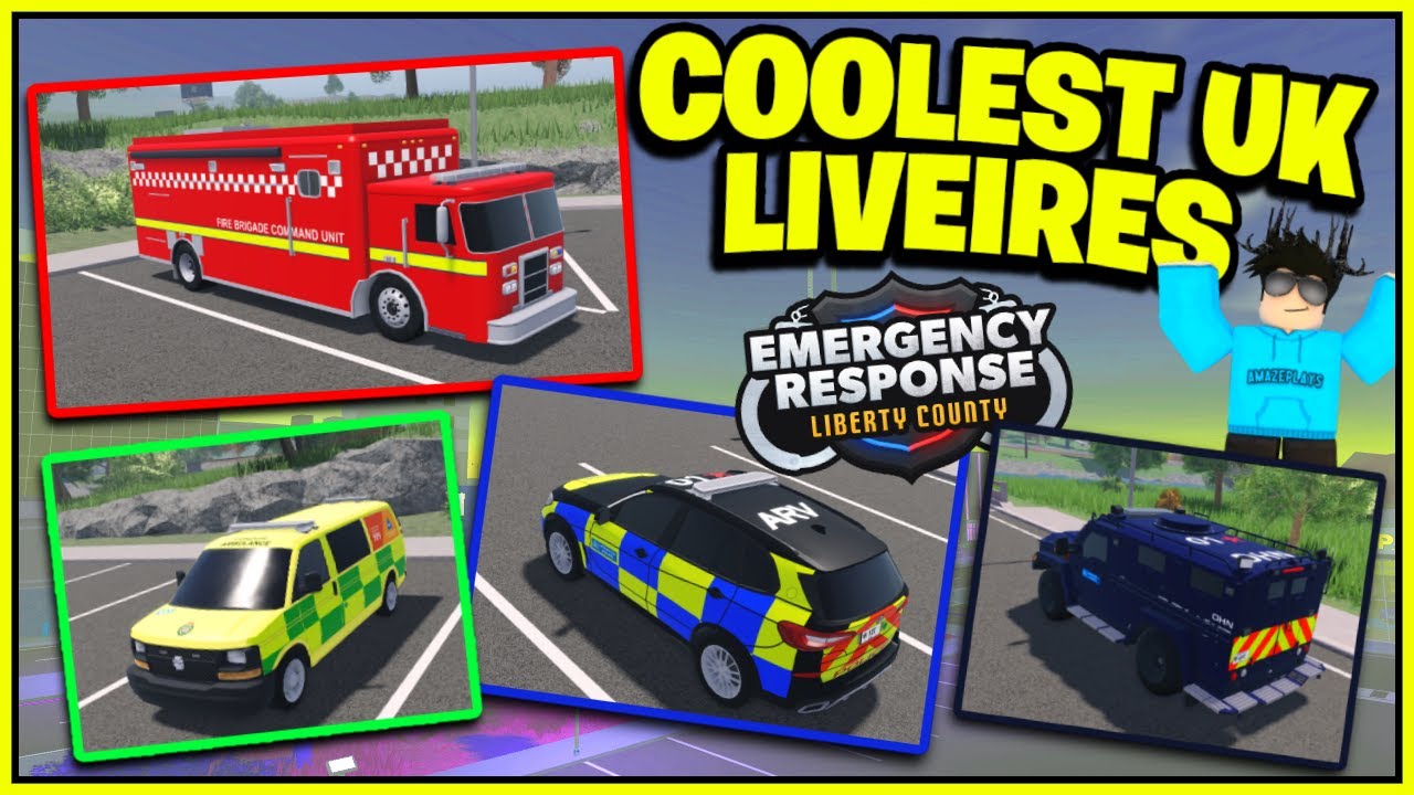 The COOLEST UK LIVERIES in ERLC! (Emergency Response Liberty County ...