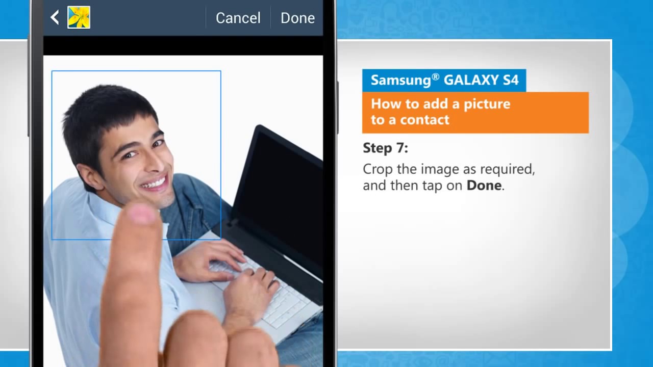 Add a Picture to a Contact on Samsung® GALAXY S4 - YouTube