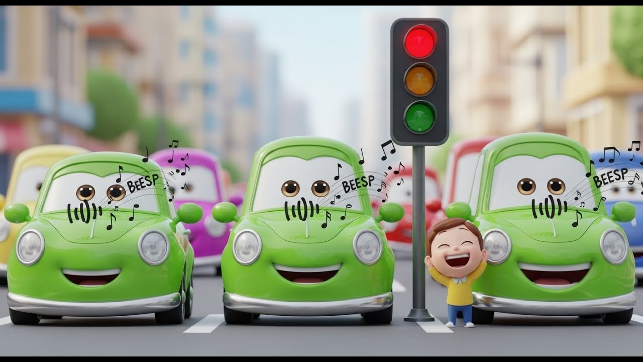 Counting Cars in the Traffic Jam | Best Nursery Rhymes and Kids Songs ...