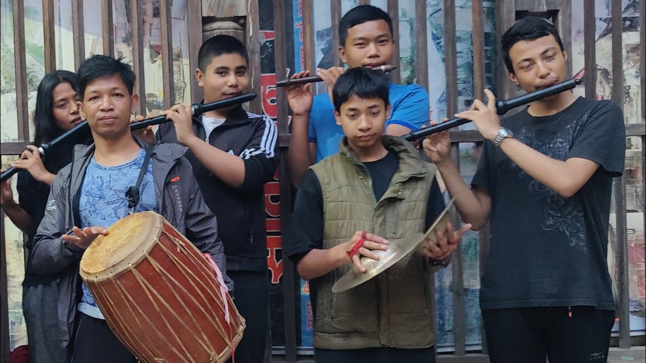 Newari Gat song in flute with Dha: baja - Guru Rajendra Maharjan and ...