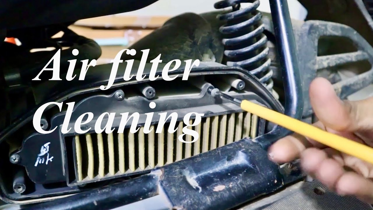 Cleaning Air Filter of a Scooter for better performance and Fuel ...