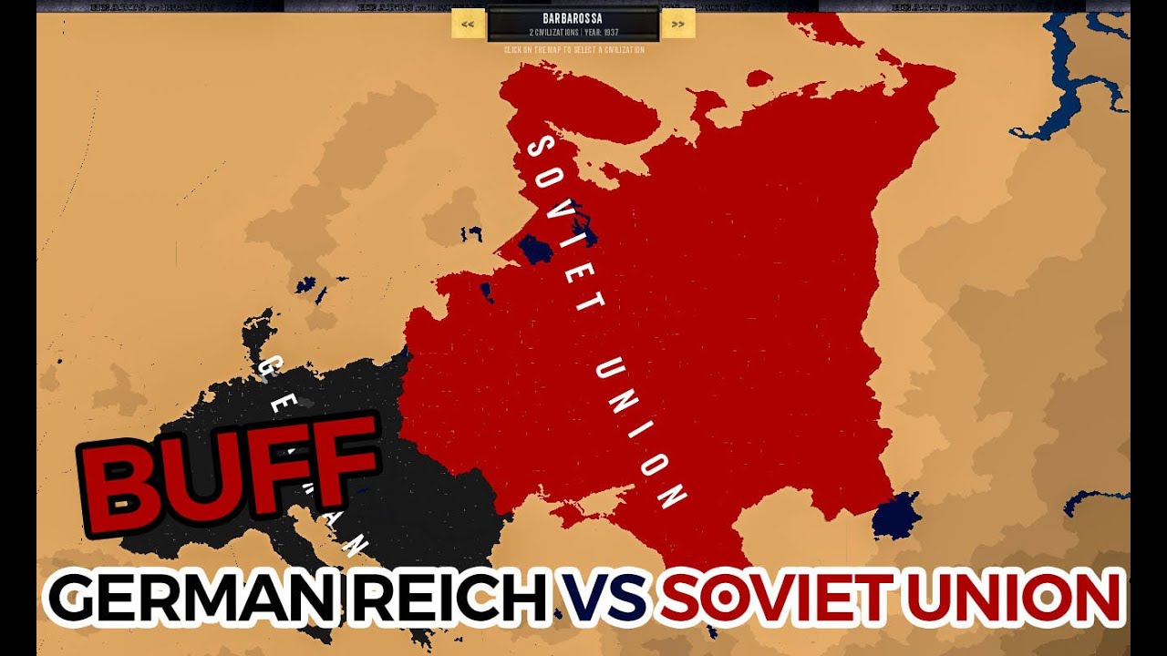 Age of History II: GERMAN REICH BUFF VS SOVIET UNION - YouTube