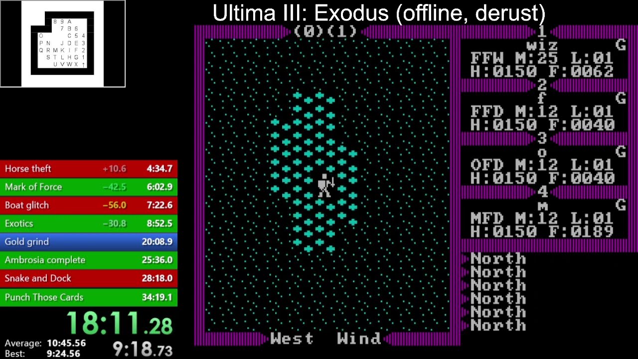 Ultima III (PC DOS) Speedrun New Route World record! - YouTube