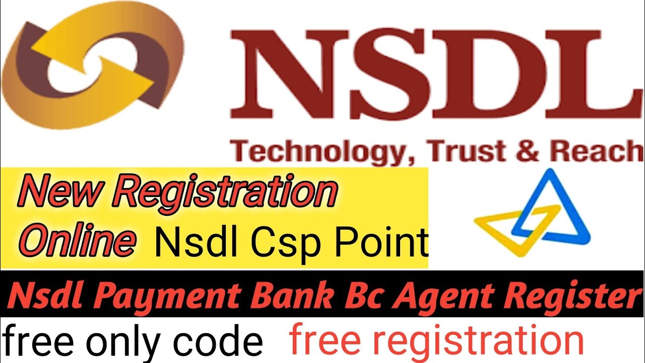 NSDL Bank Mitra Registration 2022 | nsdl payment Bank CSP Kaise Khole ...