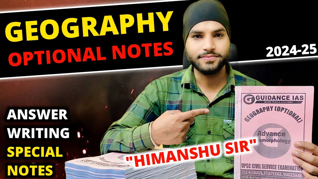 *BEST* Geography Optional Notes for UPSC 🔥| Himanshu Sir Geography ...