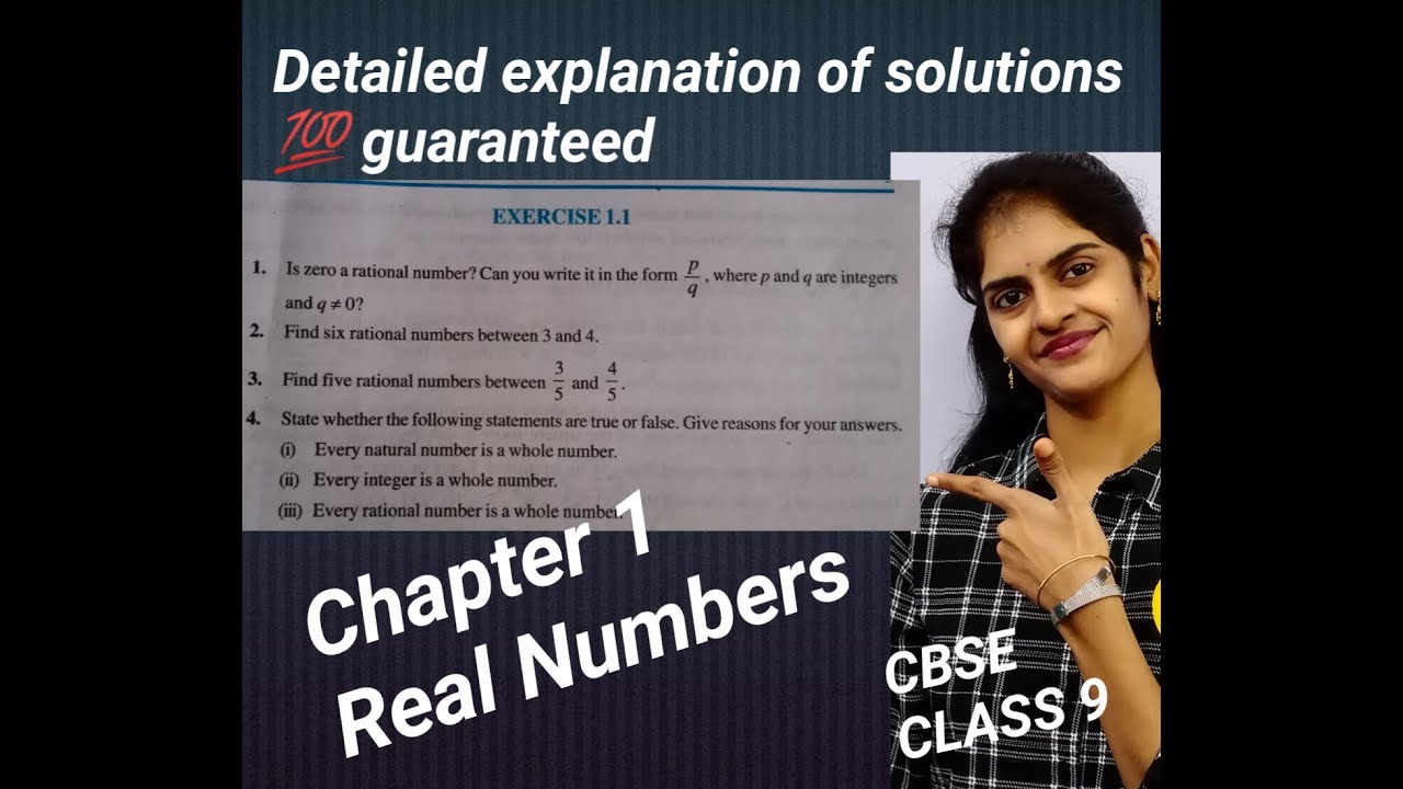 Class 9 | Chapter 1 |Real Numbers Exercise 1.1 -solutions| CBSE - YouTube