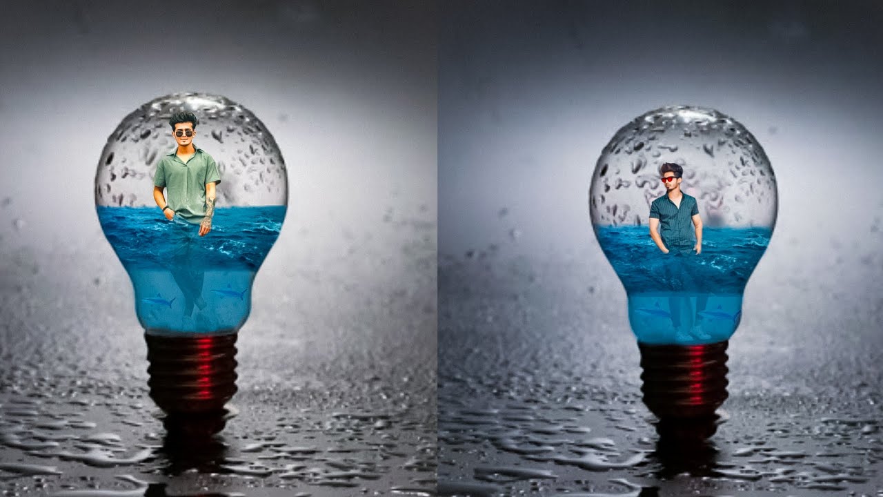 Bulb picsart Manipulation toutrial 🔥|| PicsArt visual Editing ||ROXX ...