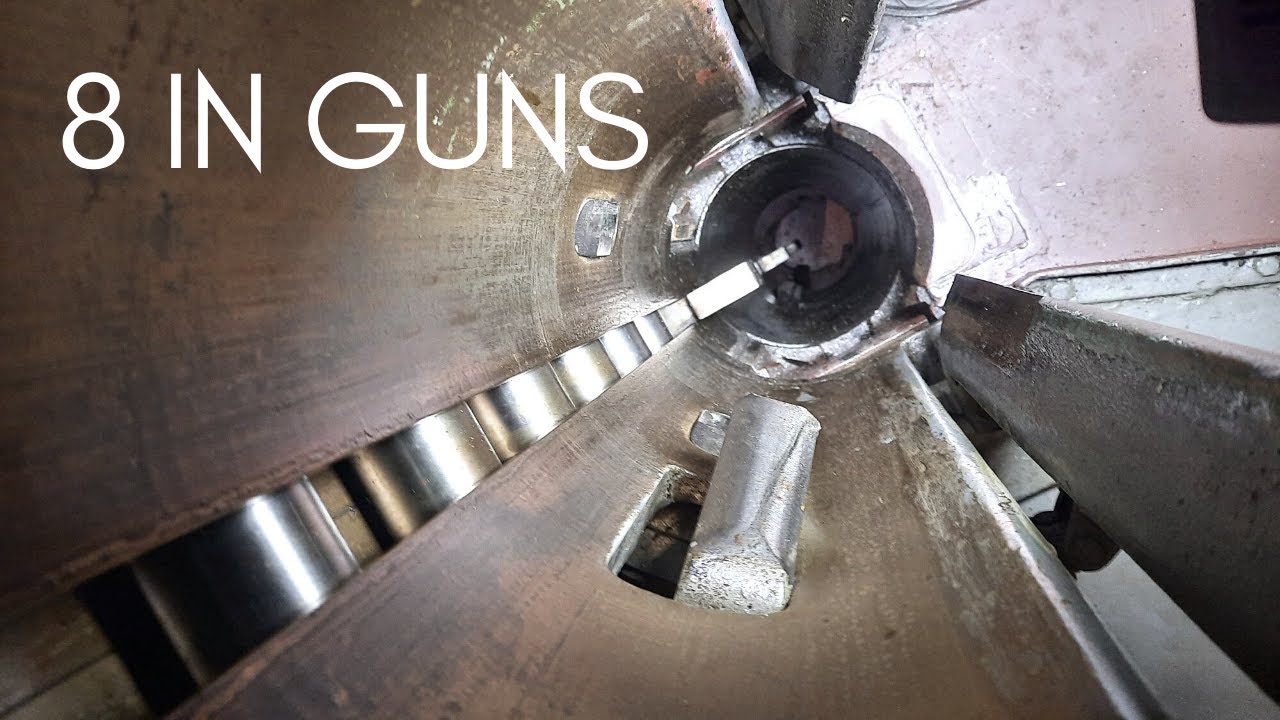 The 8in Automatic Guns of USS Salem - YouTube
