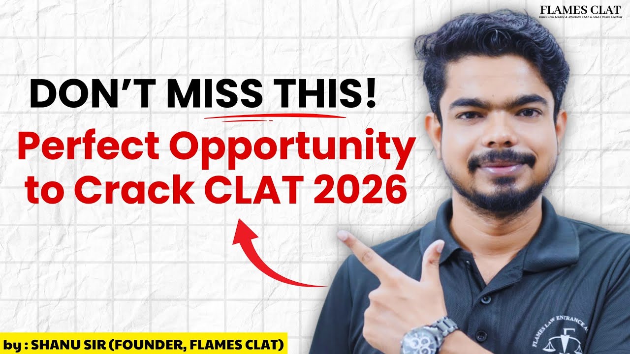 Final Reminder for SUPER 40 : COMPLETE FREE CLAT & AILET 2026 BATCH ...