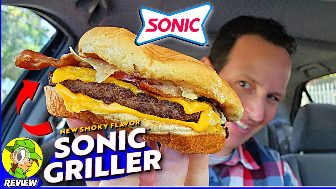 Sonic® GRILLER CHEESEBURGER Review 🛼♨️🥓🍔 ⎮ Peep THIS Out! 🕵️‍♂️ - YouTube