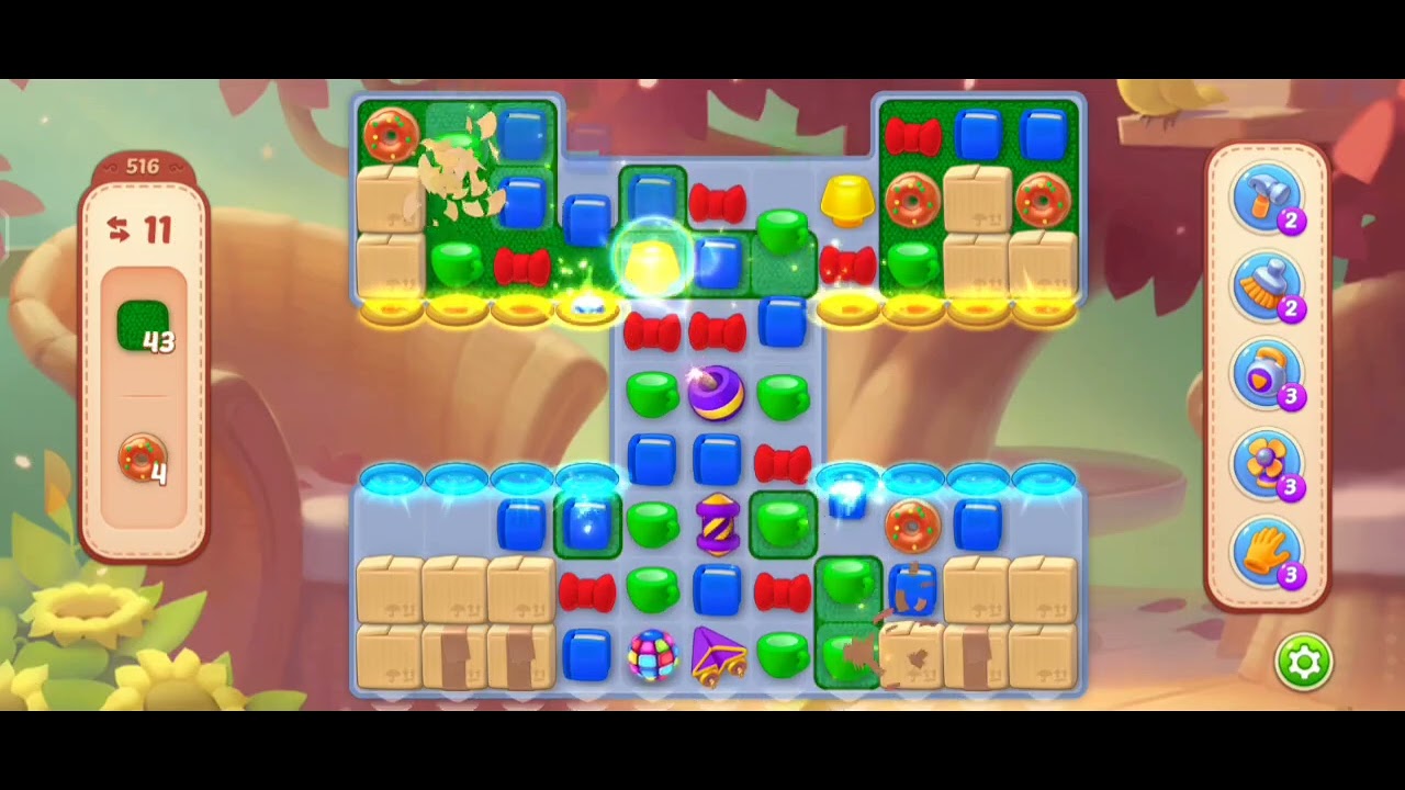 Homescapes level 516 no booster use - YouTube