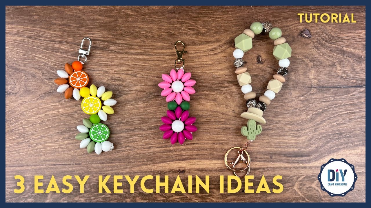 3 Easy Keychains Ideas | Craft Tutorial - YouTube