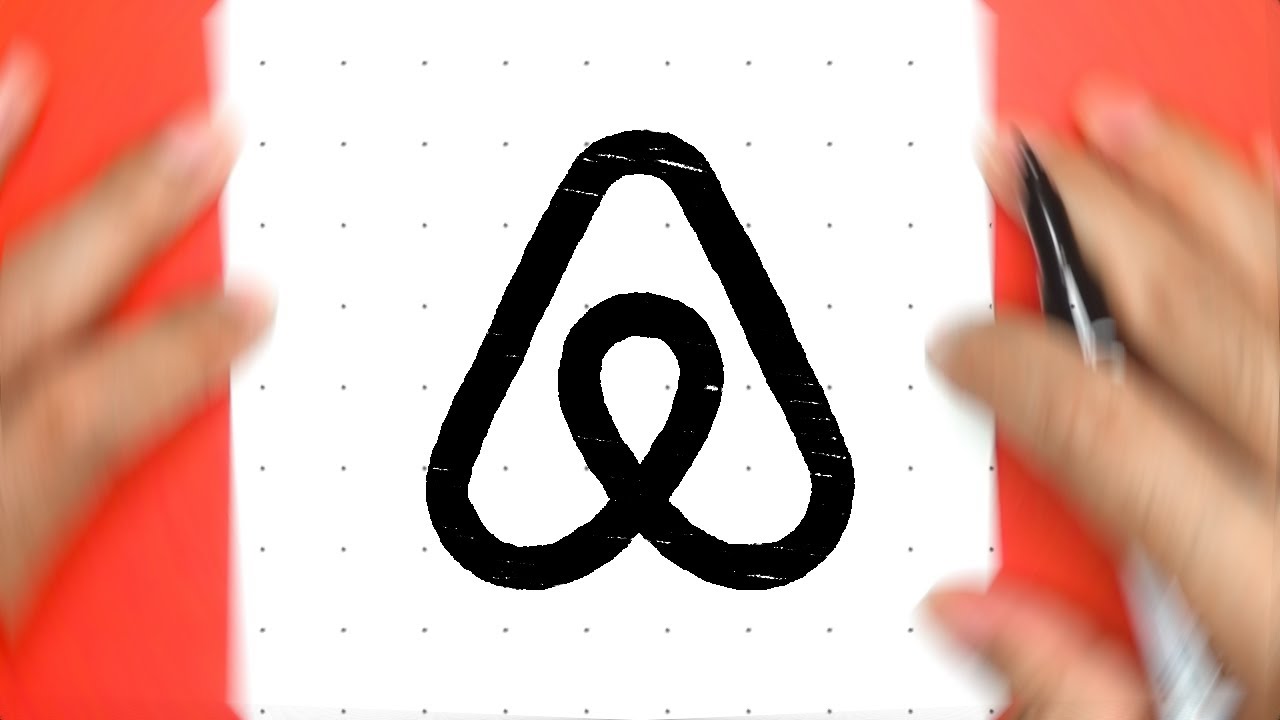 HOW TO DRAW AIRBNB LOGO | STEP BY STEP - YouTube