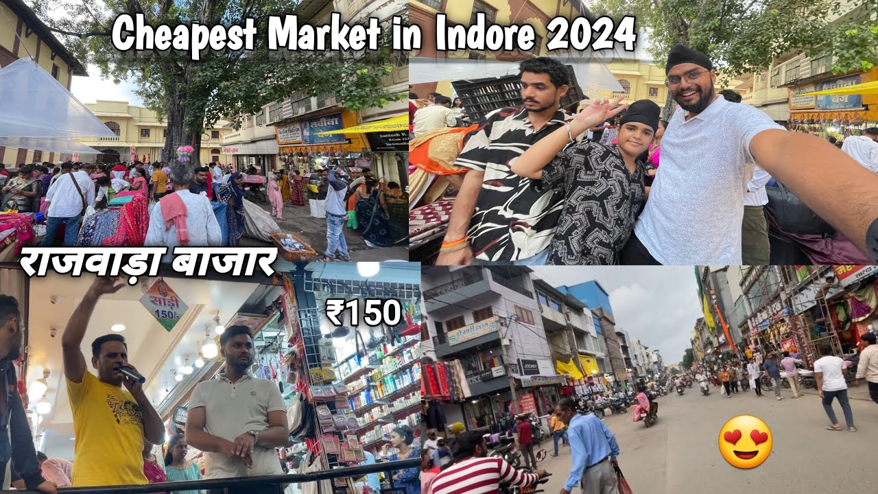 इंदौर का सबसे सस्ता बाजार 2024 | Cheapest Rajwada Market 😍 ONLY ON ₹150 ...