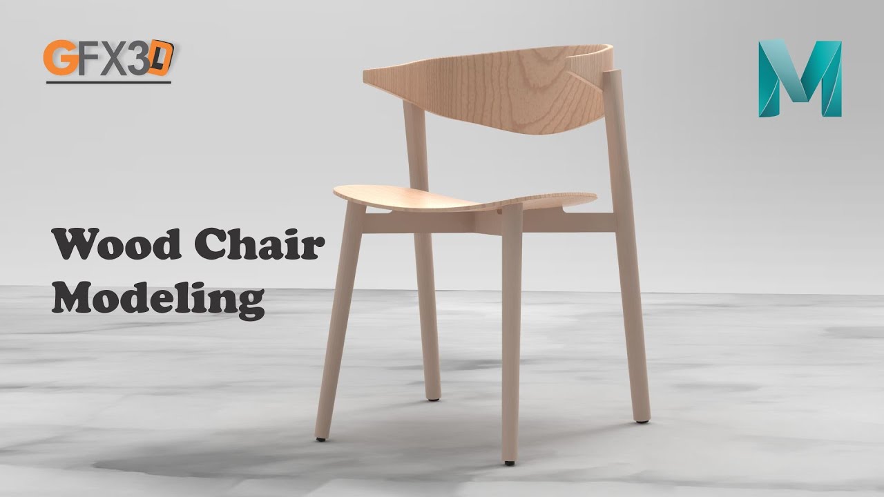 How To create Wood Chair 3D Model | Maya Tutorial - YouTube