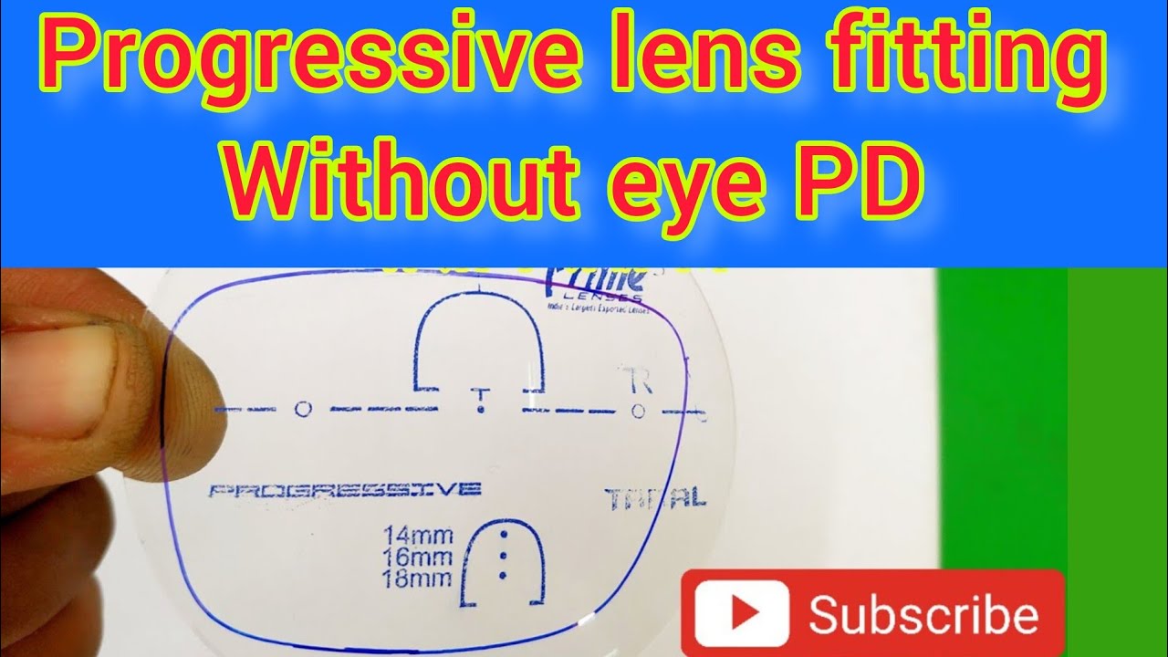 progressive lens fitting without eye PD - YouTube